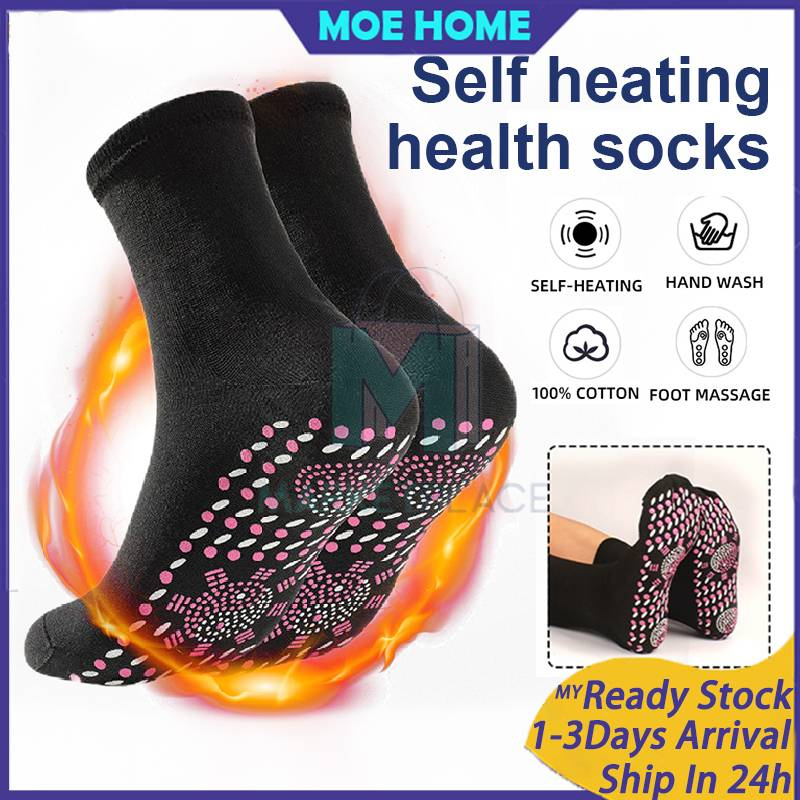 🔥1Pair Magnetic Self Heating Health Care Socks Tourmaline Magnetic ...