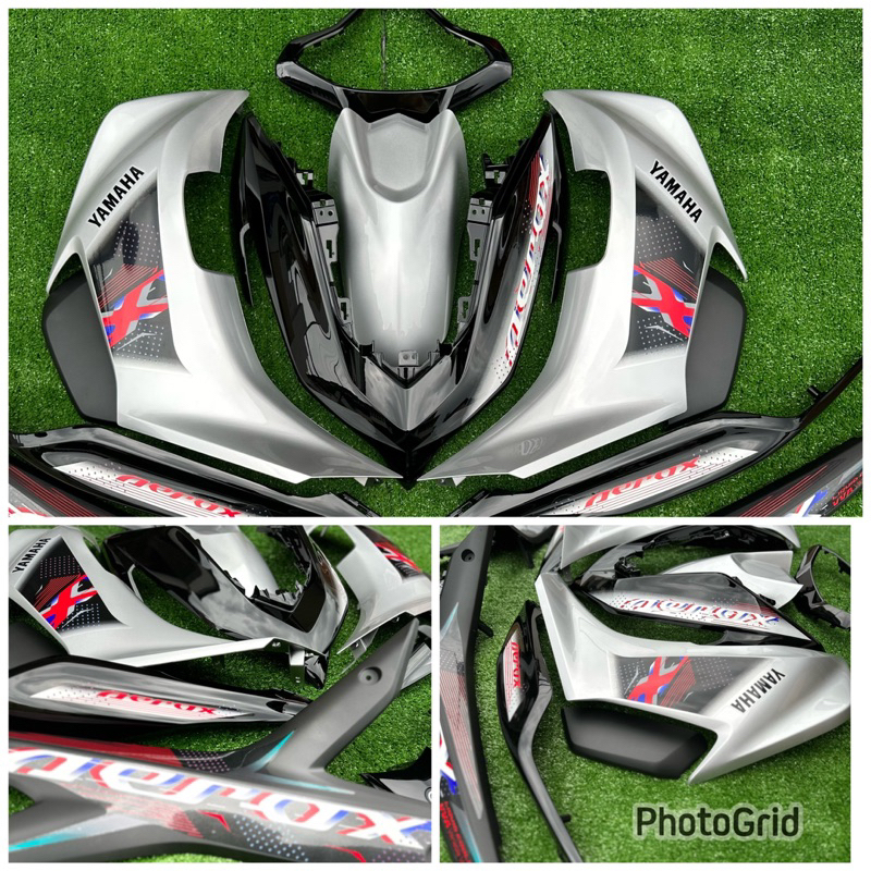 Coverset Nvx V2 (silver hitam 2023) YAMAHA indonesia 🇮🇩🇮🇩 | Shopee Malaysia
