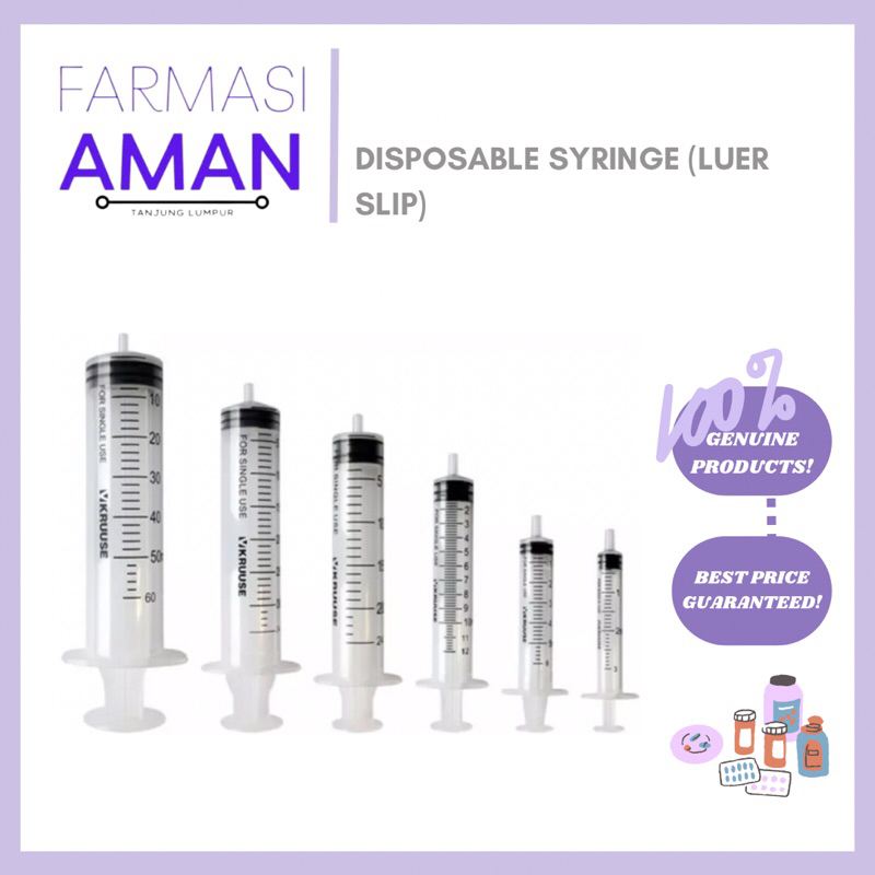 Disposable Syringe Picagari Luer Slip (1ml / 3ml / 5ml / 10ml / 20ml / 60ml) | Shopee Malaysia
