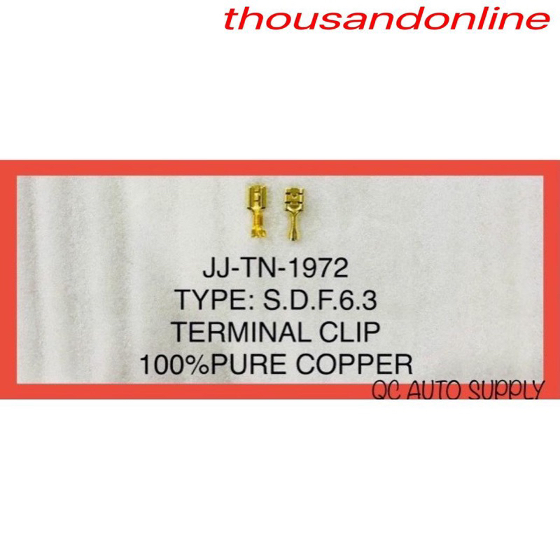 JJ-TN-1972 ORIGINAL J&J WIRE COPPER TERMINAL CLIP FOR UNIVERSAL VEHICLE ...
