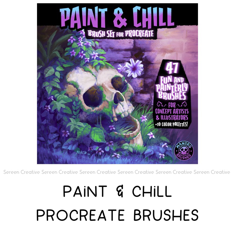P341 Paint & Chill Brush Set for Procreate (Comic, lineart, fun ...