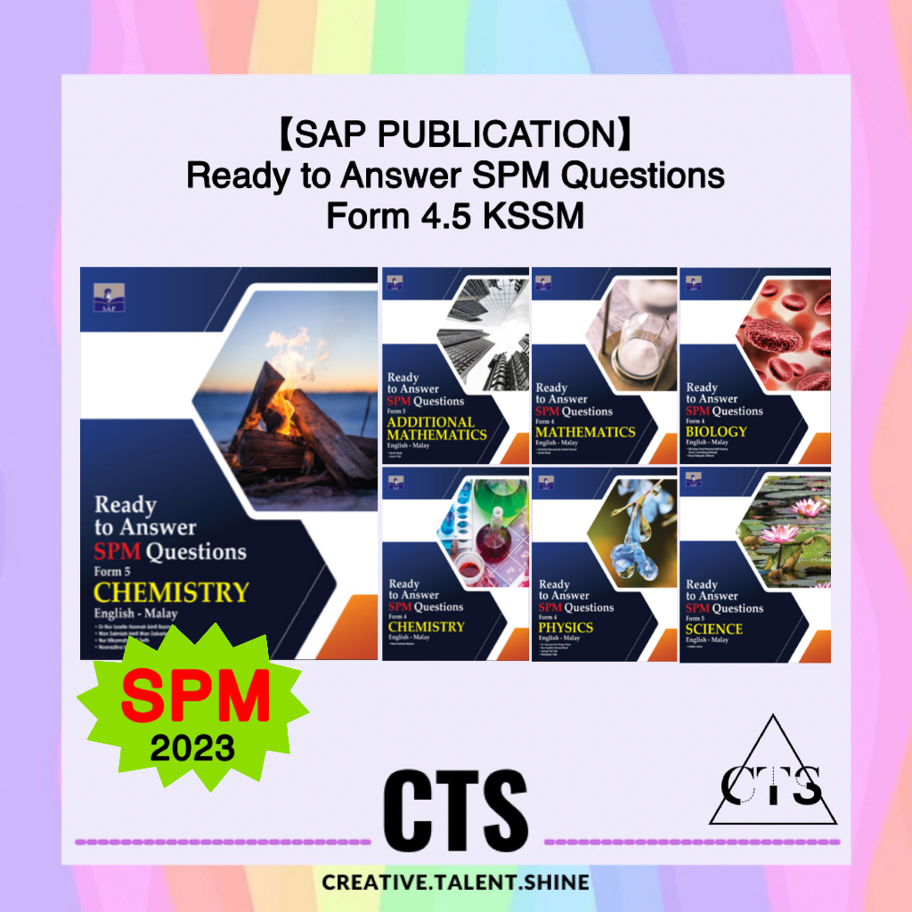 【SAP】Ready to Answer SPM Questions Form 4•5 KSSM 2023 Dwibahasa — Buku ...