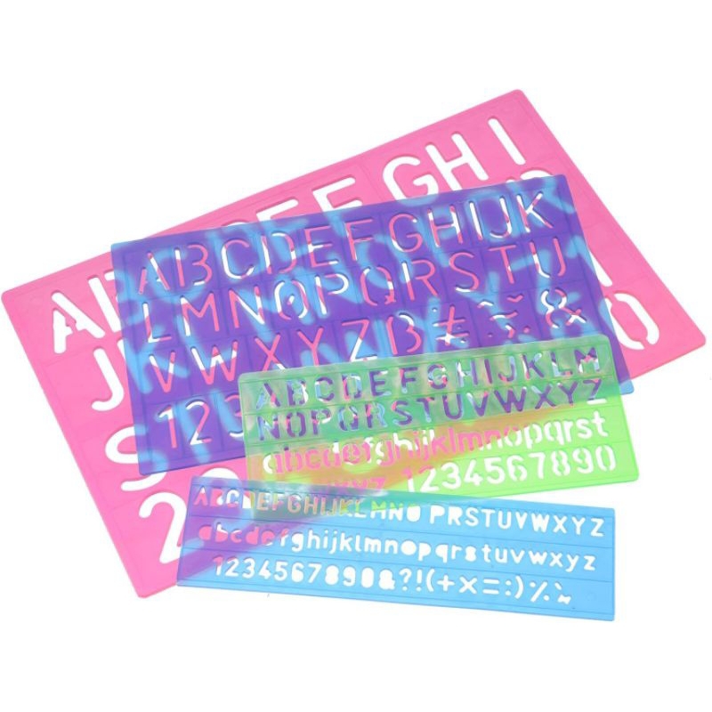 🎉 READY STOCK IN MALAYSIA 🎉 4 in 1 Letter Alphabet Stencil & Number ...