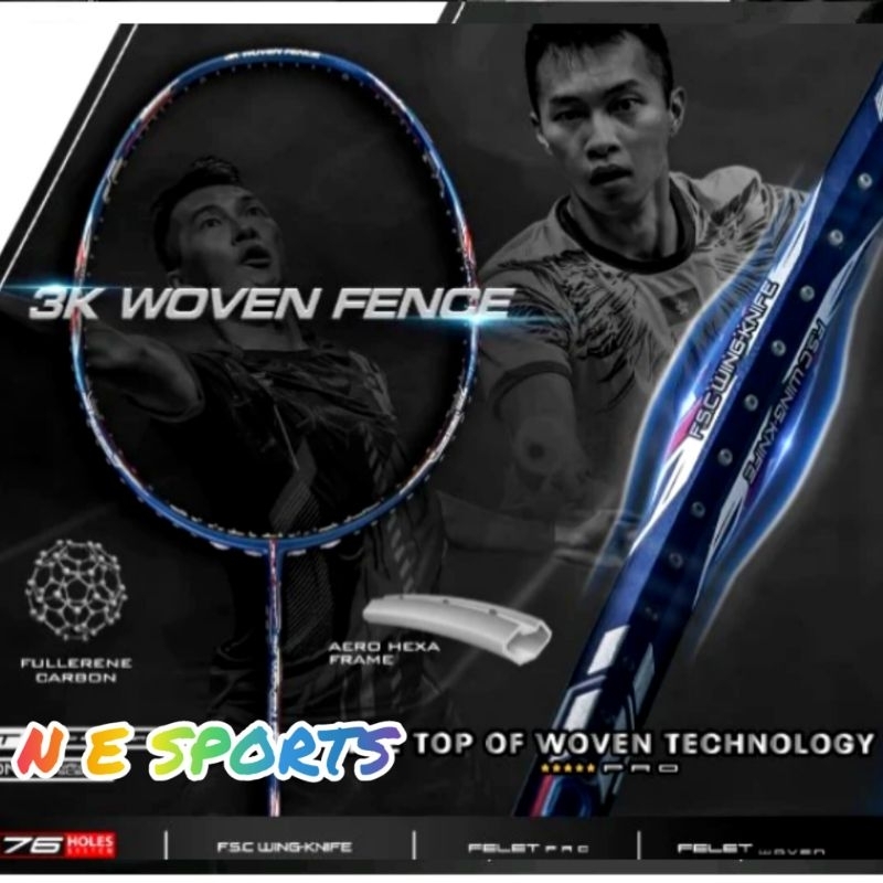 FELET 3K WOVEN FENCE BADMINTON RACKET PRO SERIES | Shopee Malaysia