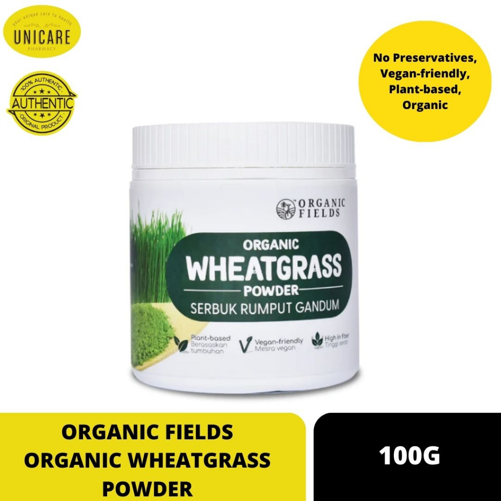 ORGANIC FIELDS ORGANIC WHEATGRASS POWDER 100G | Shopee Malaysia