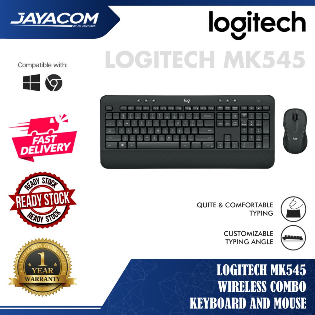 Logitech MK545 Advanced Wireless Combo Keyboard and Mouse | Shopee Malaysia