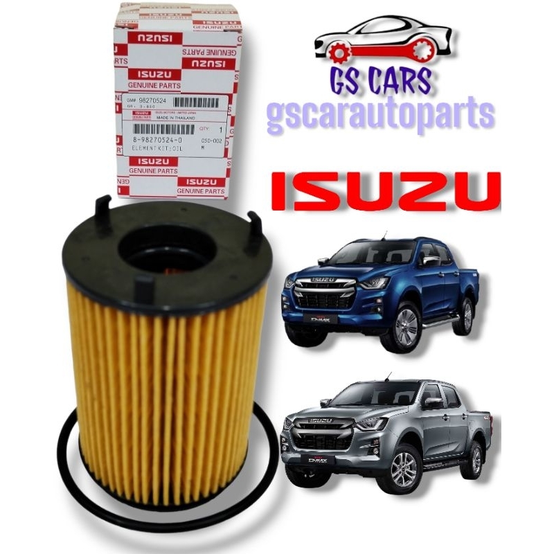 Isuzu dmax blue power DDI 2019 8-98270524-0 engine oil filter Penapis ...