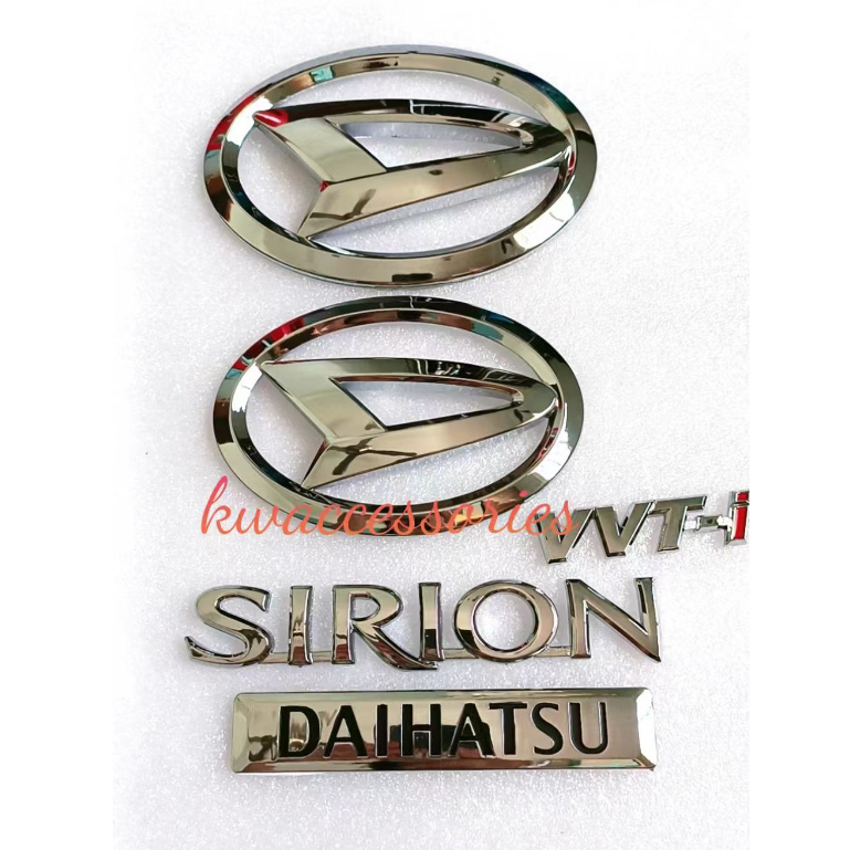*Gift Free*🔥 Sporty Look🔥Daihatsu Sirion Logo (5pcs/set) 11-17 Myvi ...