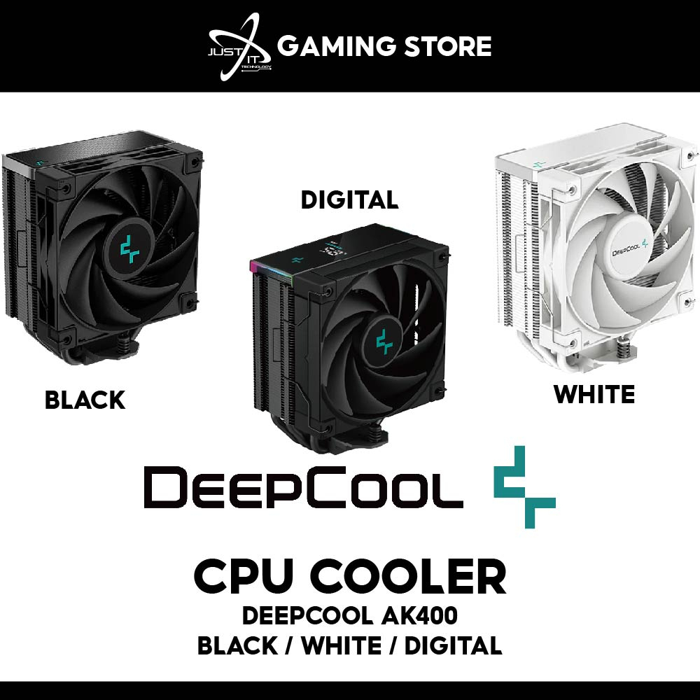 DEEPCOOL AK400 CPU COOLER ( BLACK / WHITE / DIGITAL ) | Shopee Malaysia