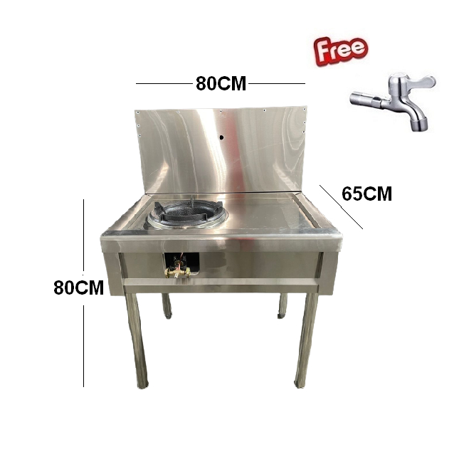 SINGLE BURNER DAPUR HIGH PRESSURE KWALI RANGE/猛火单圈炒炉 KUAT API 重型炉 ...