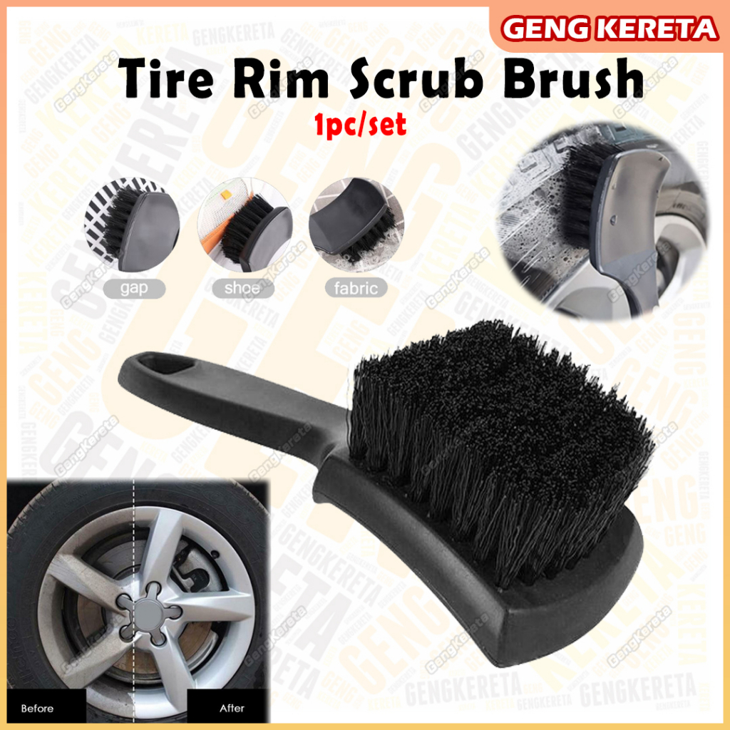 Tire Rim Scrub Brush Fabric Brush Berus Rim Car Wheel Brush Tayar ...