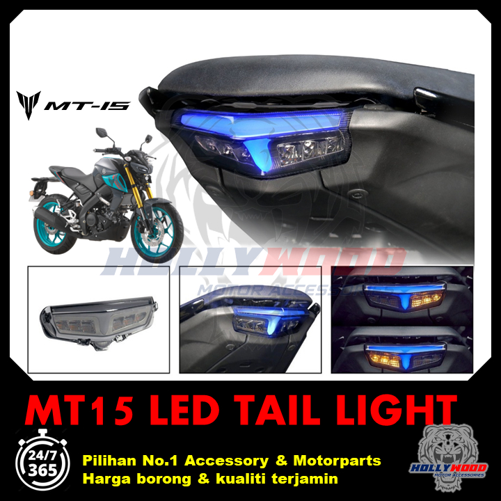 YAMAHA MT15 LED TAIL LAMP RGB(7 COLOUR) TAIL LIGHT / LAMPU BELAKANG ...