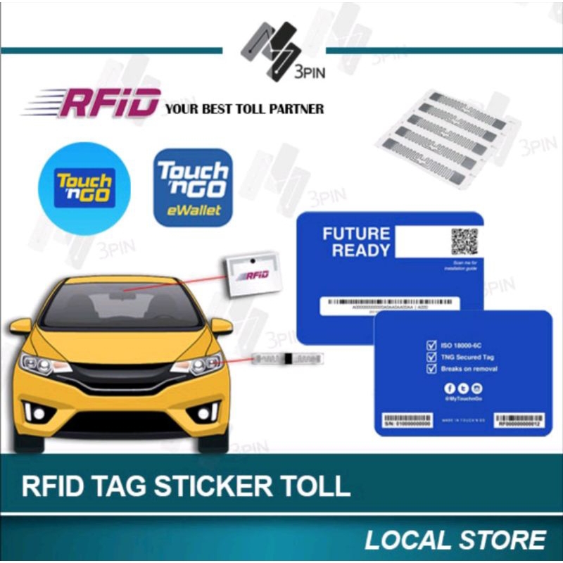 Touch ‘n Go Self-Fitment (DIY) RFID Tag Sticker RFID | Shopee Malaysia