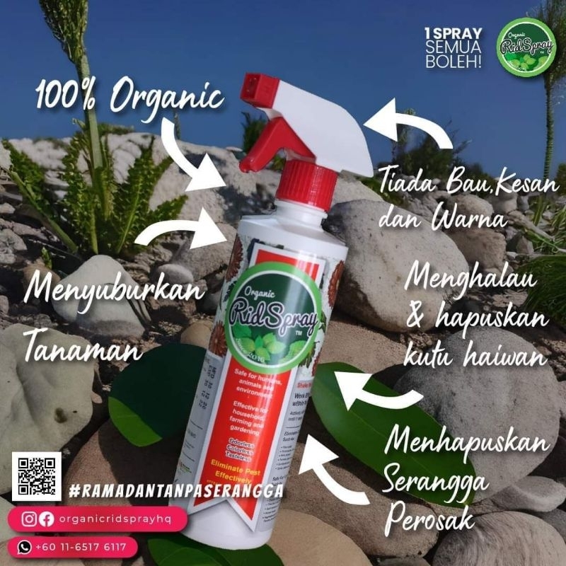 RidSpray Organic Pesticide Spray | Shopee Malaysia