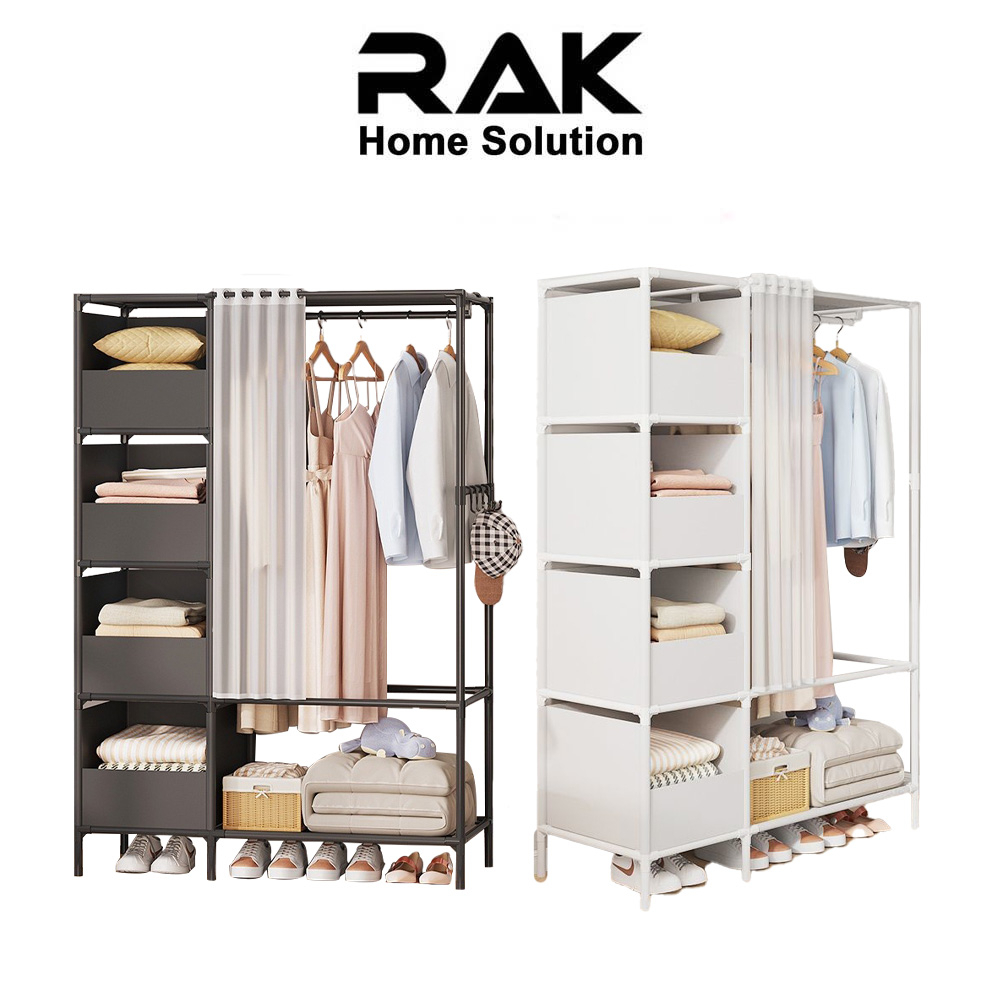 RAK Kabinet Kalis Habuk Rak Pakaian Almari Baju Wardrobe Clothes Dust ...