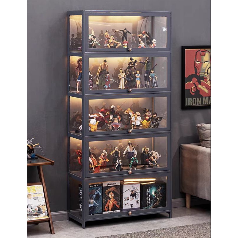 Display cabinet model toy display rack storage home imitation glass ...