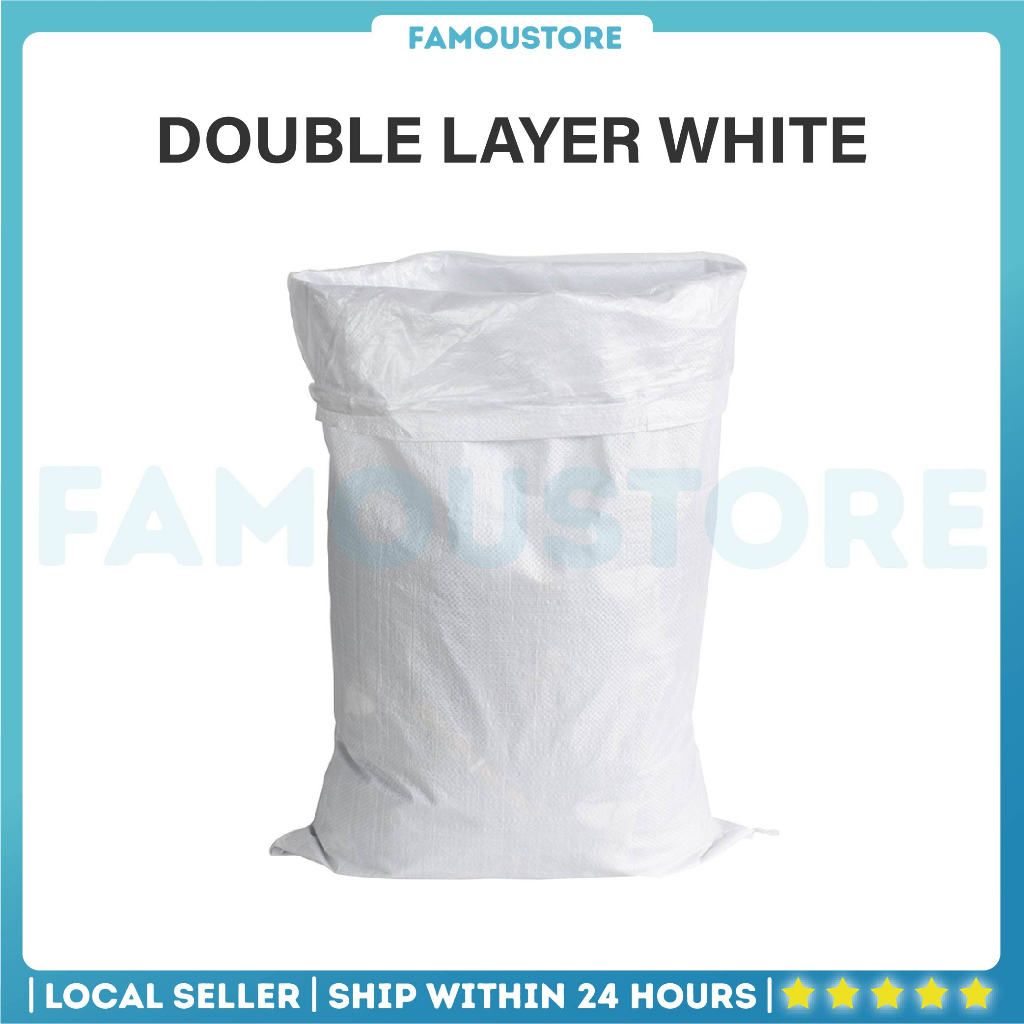 1PC Large PP Woven Guni Bag Sand Courier Storage Plastic Gunny Sack ...