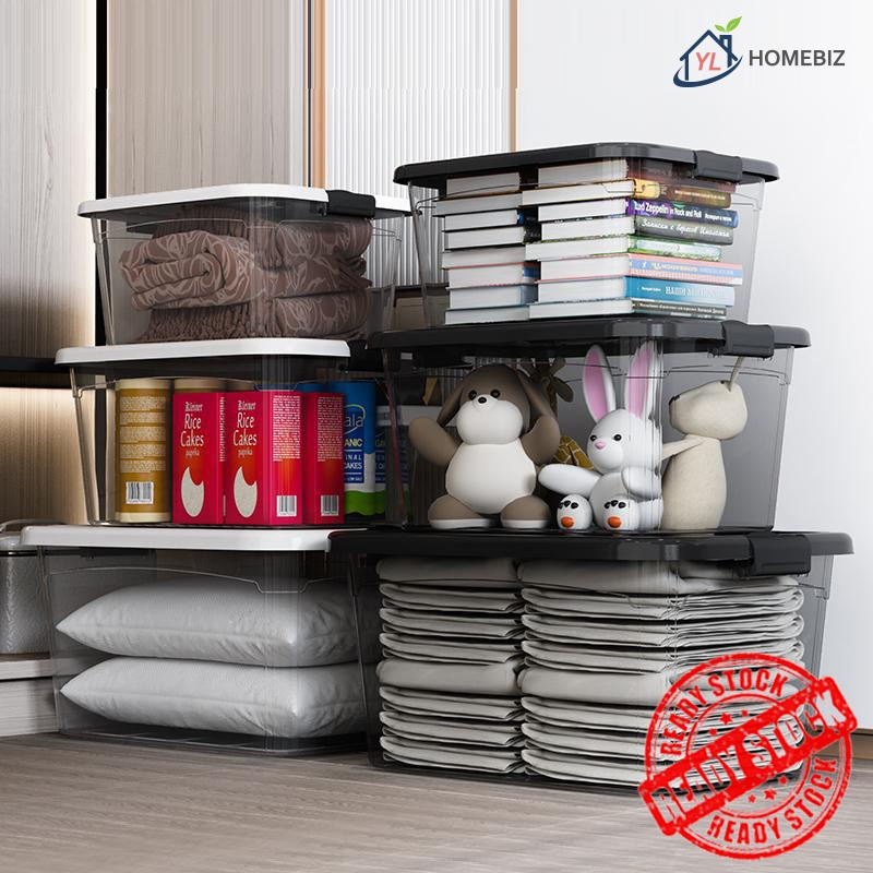 [Ready Stock]Transparent Storage Box Kotak Simpanan Storage Box Storage ...