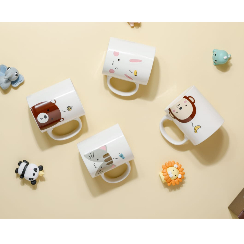 [Ready Stock] NATHENG Cartoon Animal Office Mug Office Mug Birthday Mug ...