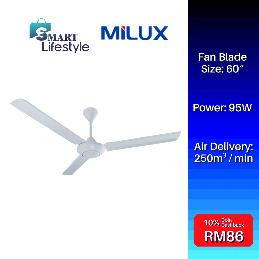 Khind 60" Ceiling Fan with Regulator CF6C23/CF608/CF618/REZO K16/Milux ...