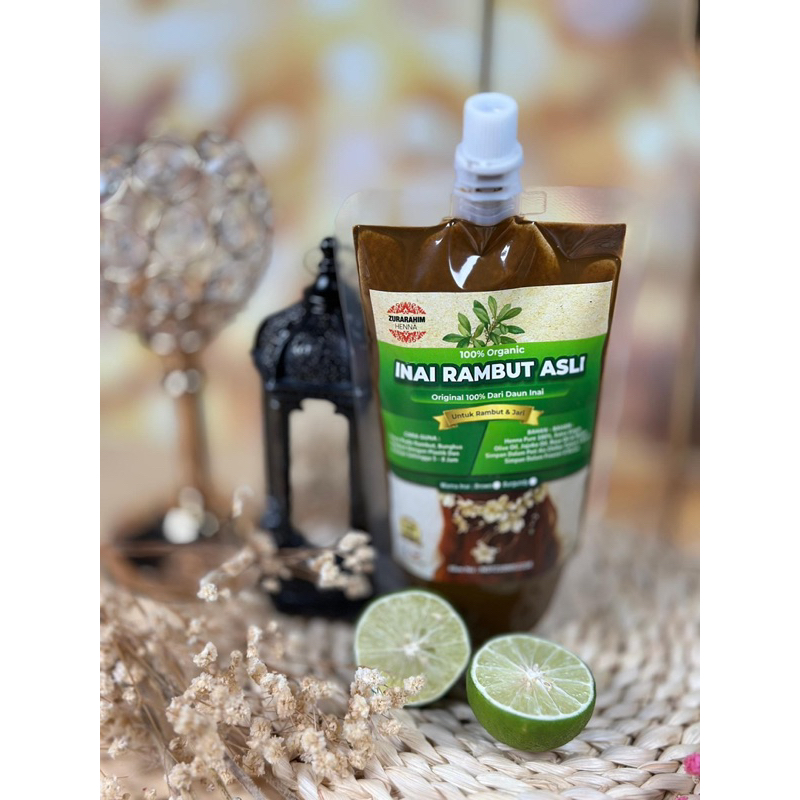 INAI RAMBUT ASLI ZURARAHIMHENNA HALAL ENAI 🌿 sah solat | Shopee Malaysia