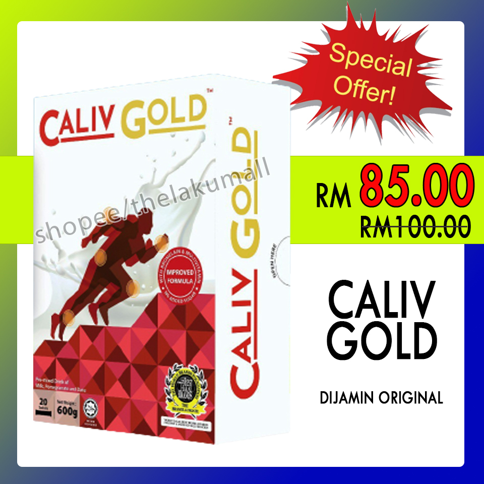 Susu Caliv Gold Calift Gold New Pack Untuk Tulang dan Sendi Free Gift ...