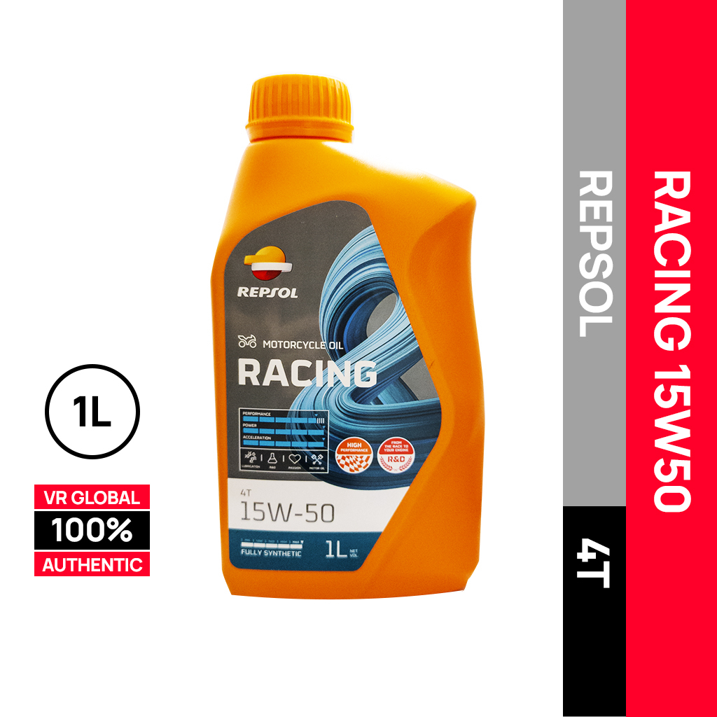 REPSOL 15W50 MOTO RACING 4T ENGINE OIL EUROPE 1L | Shopee Malaysia