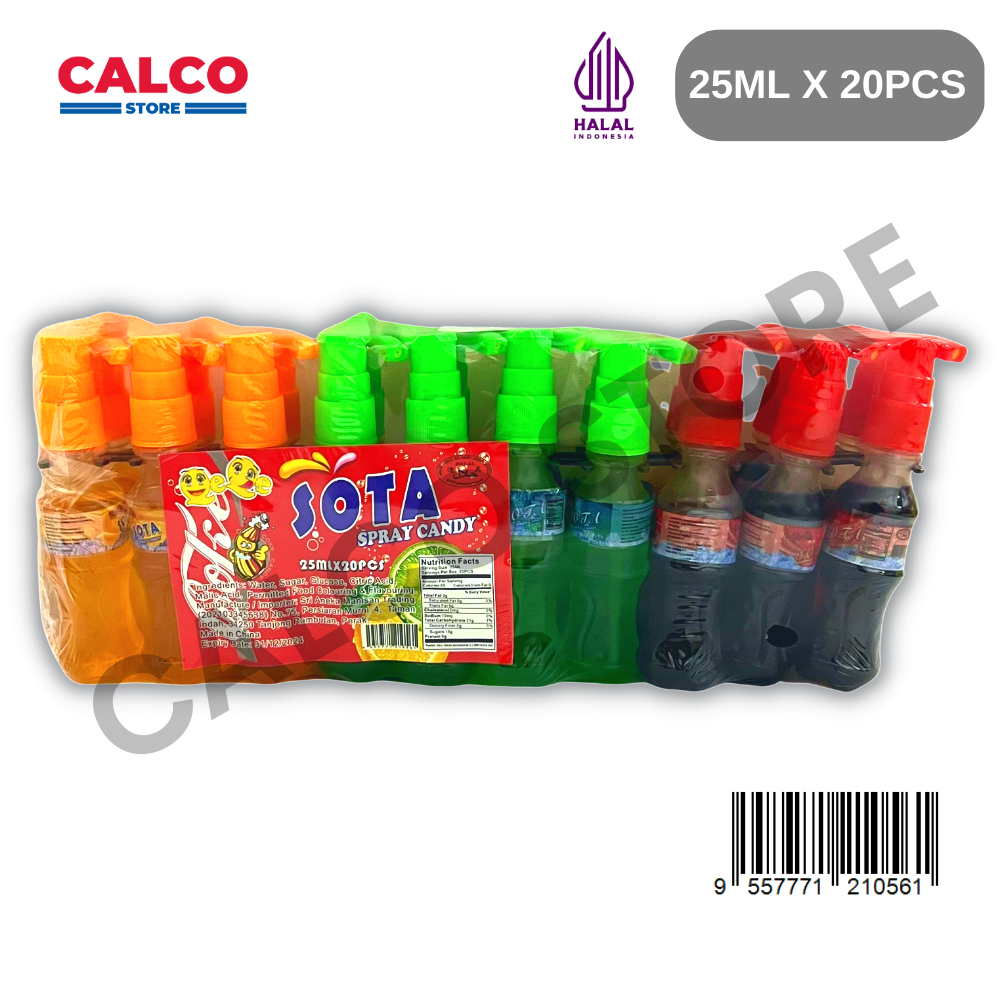 Qeqe Sota Spray Candy 25ml x 20pcs Halal | Shopee Malaysia