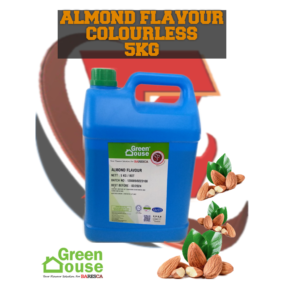 ALMOND FLAVOUR 5KG | HALAL | PERASA BADAM TIADA WARNA 5KG | Shopee Malaysia