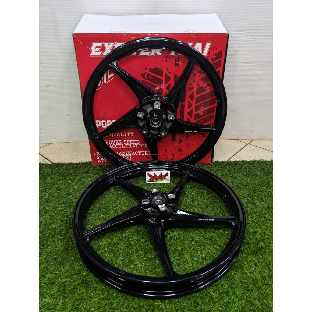 SPORT RIM Y15 Y16 ALA DESIGN LIMITED YAMAHA - 160/160-17 HITAM KILAT 5 ...