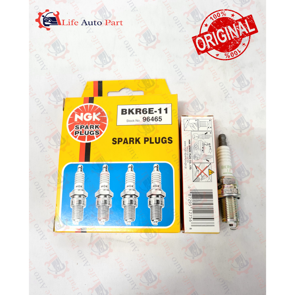 JAPAN NGK BKR6E-11 Spark Plug For Proton Waja/ Myvi Old Model/ Kia ...