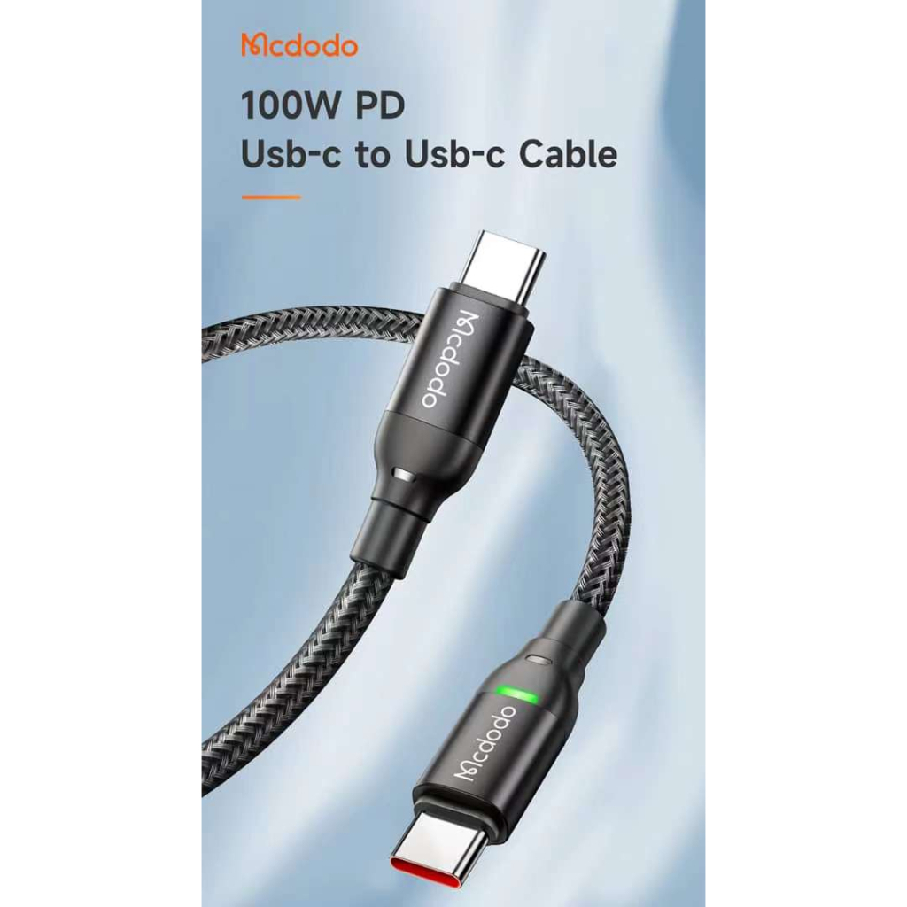 MCDODO CA-2730 100W PD USB Data Cable Type-C To Type-C Super Fast Quick ...