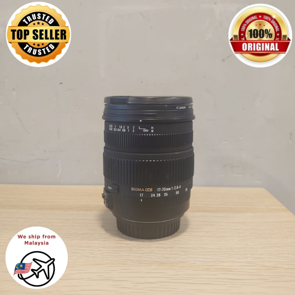 LENS SIGMA DC 17-70 FOR CANON 100% ORIGINAL USED | Shopee Malaysia