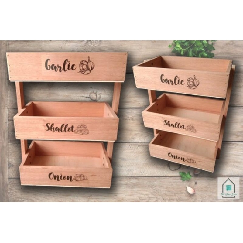 READY STOK) BEKAS SIMPAN BAWANG BERTINGKAT / RAK BAWANG / ONION RACK ...