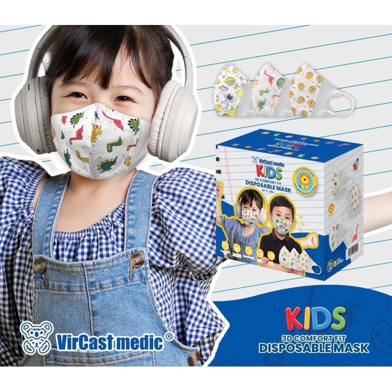 Vircast medic Safeco Kid KF94 Surgical Face mask (20's) READY STOCK ...