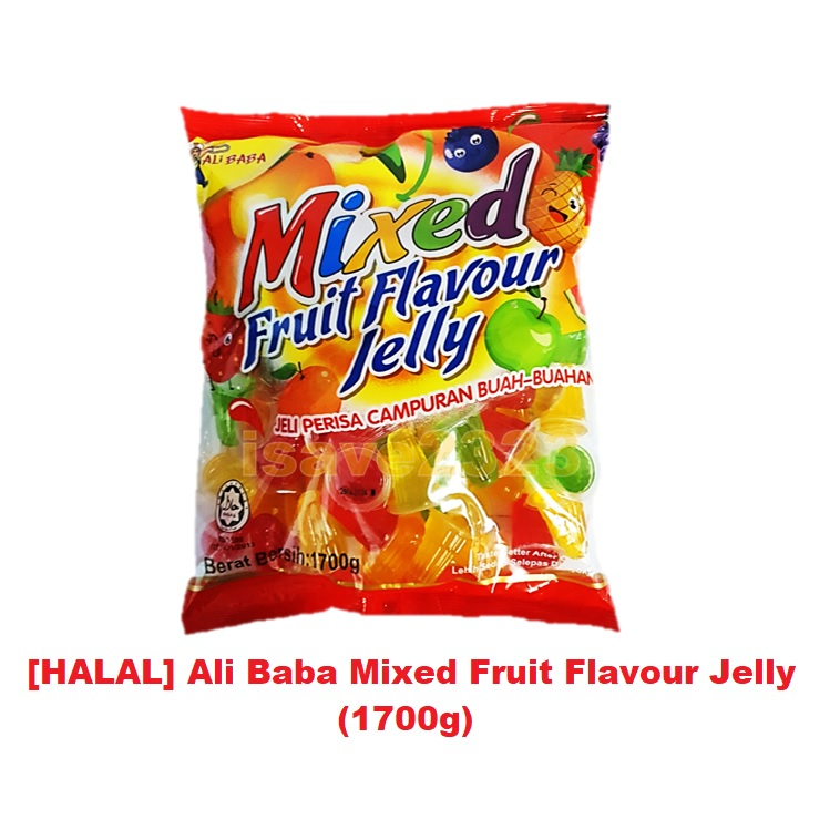 [HALAL] Alibaba Mixed Fruit Flavour Jelly (1700g) | Shopee Malaysia