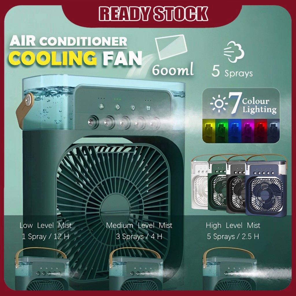 🔥Ready Stock🔥 3 in 1 Mini Air Cooler USB Connection Portable Fan ...