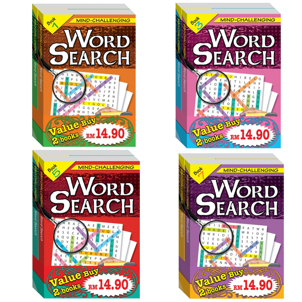 Mind Challenging Word Search Bundle Set (Paperback), Each Bundle Set ...
