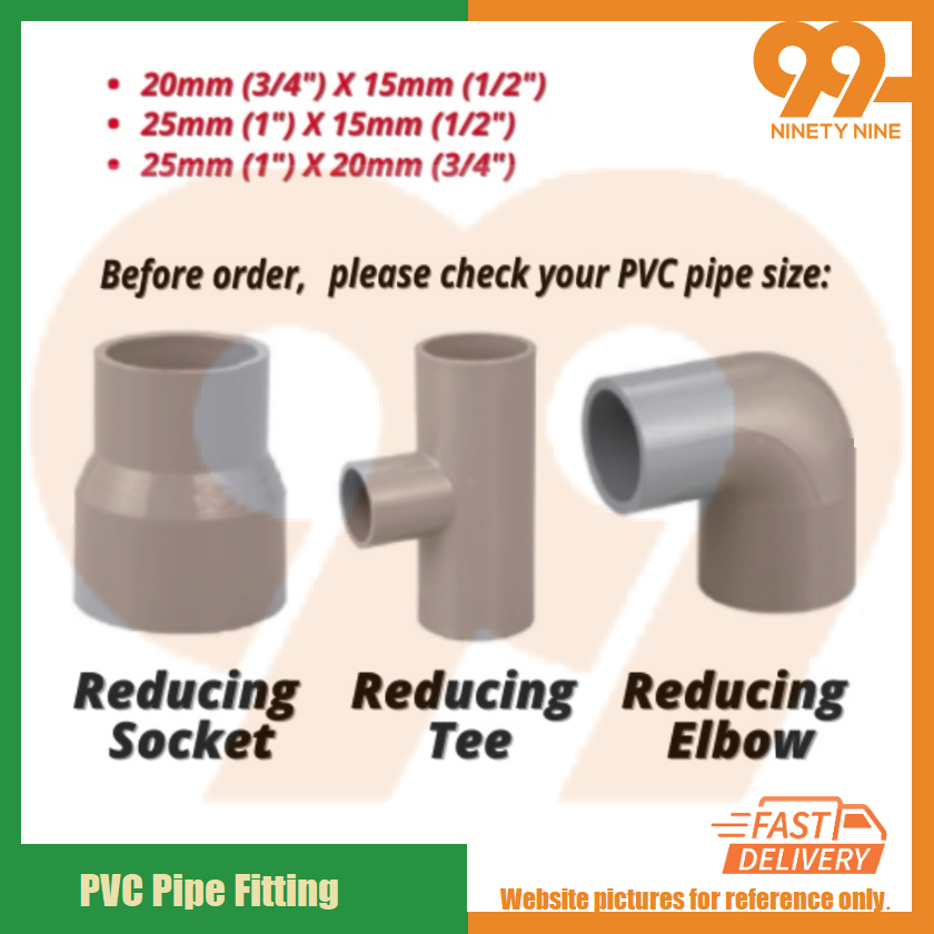 PVC Pipe Fitting Paip PVC Connector Reducing Socket Reducing Tee ...