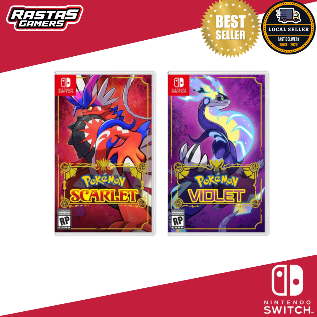 NSW Nintendo Switch Pokemon Scarlet/Violet Edition Chi/Eng Version 宝可梦 ...
