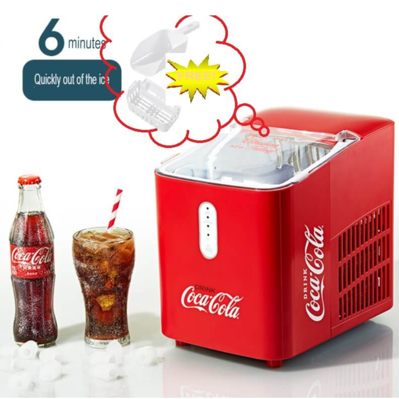 🥤 Coca Cola Mini Bar Style Ice Maker Machine 🧊 Makes Ice in Just 6 ...