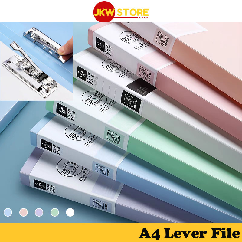 Morandi A4 Lever Double Clip File Clamp File Plastic File Folder ...