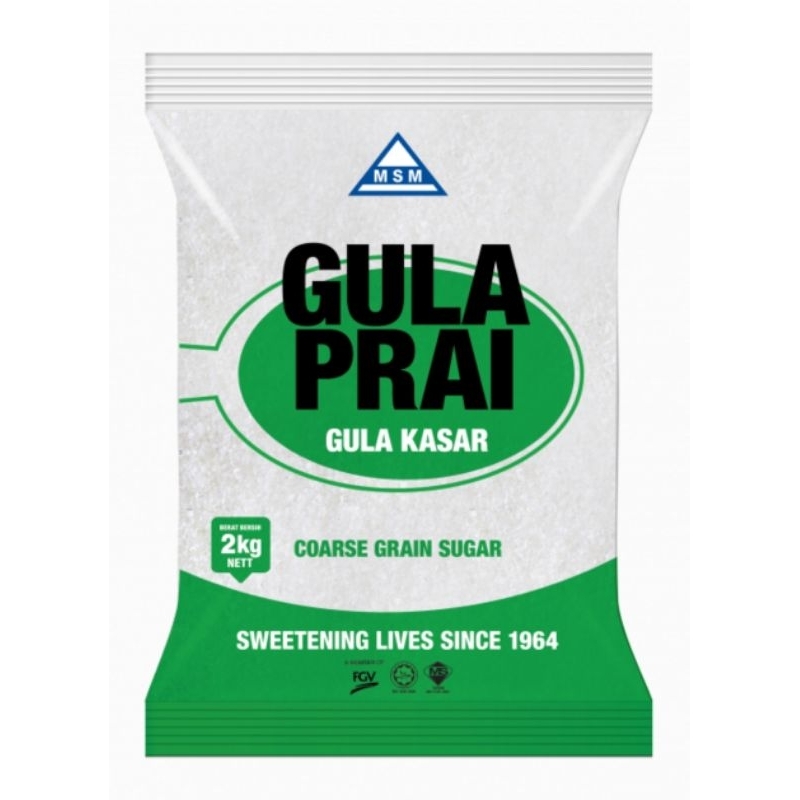 MSM Prai Coarse Sugar (2kg) NATIONWIDE DELIVERY | Shopee Malaysia
