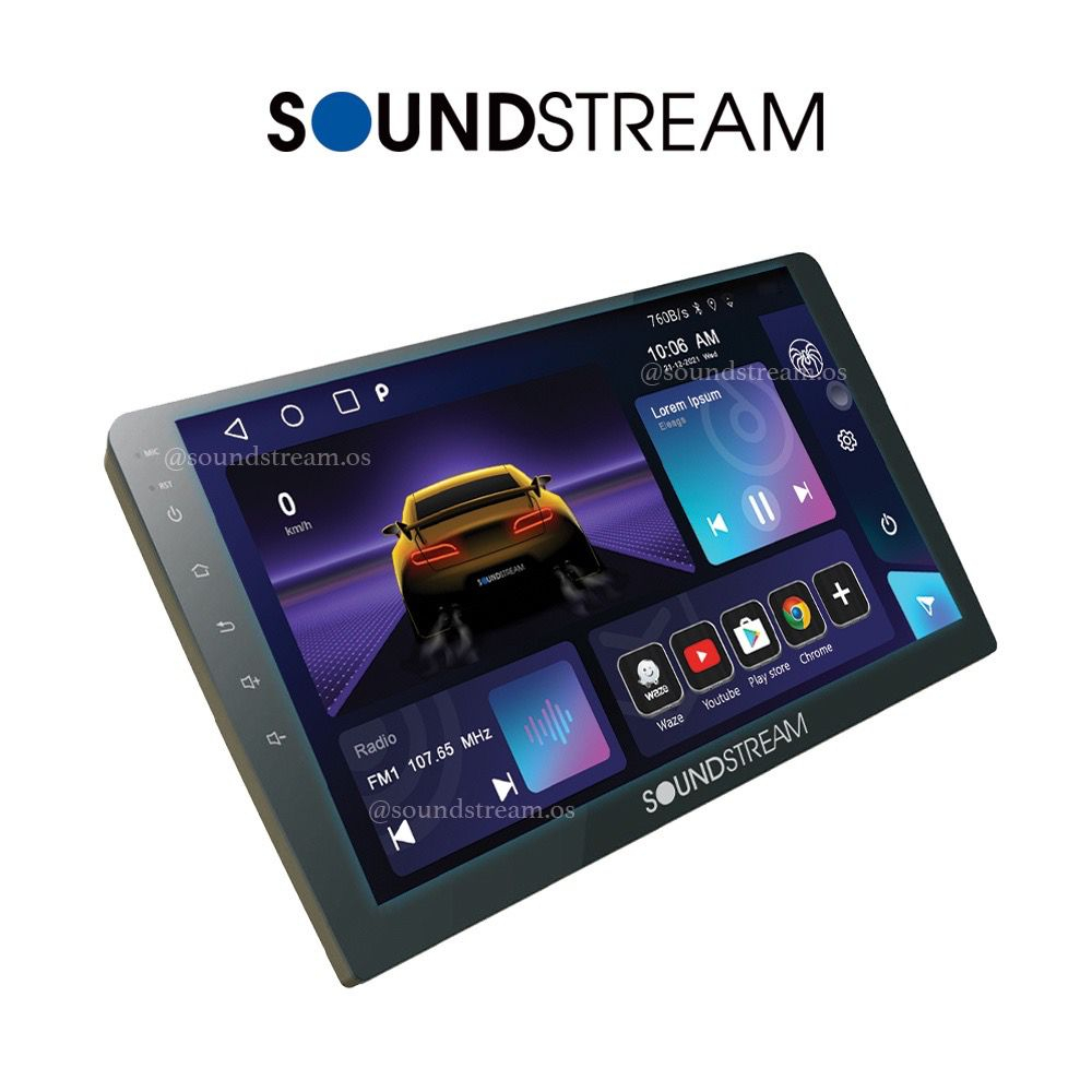 SOUNDSTREAM CYBER 360 Cam Supported, DSP, 4G SIM Android 12 Car Player ...