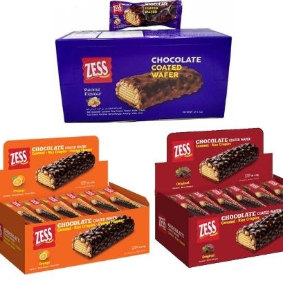 [READY STOCK] ZESS CHOCOLATE COATED WAFER 1Box(22gramX24pcs) | Shopee ...