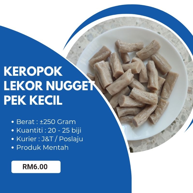 Keropok Keping Lekor Nipis Sagu Jejari Nugget Crispy Ikan Segar Family ...