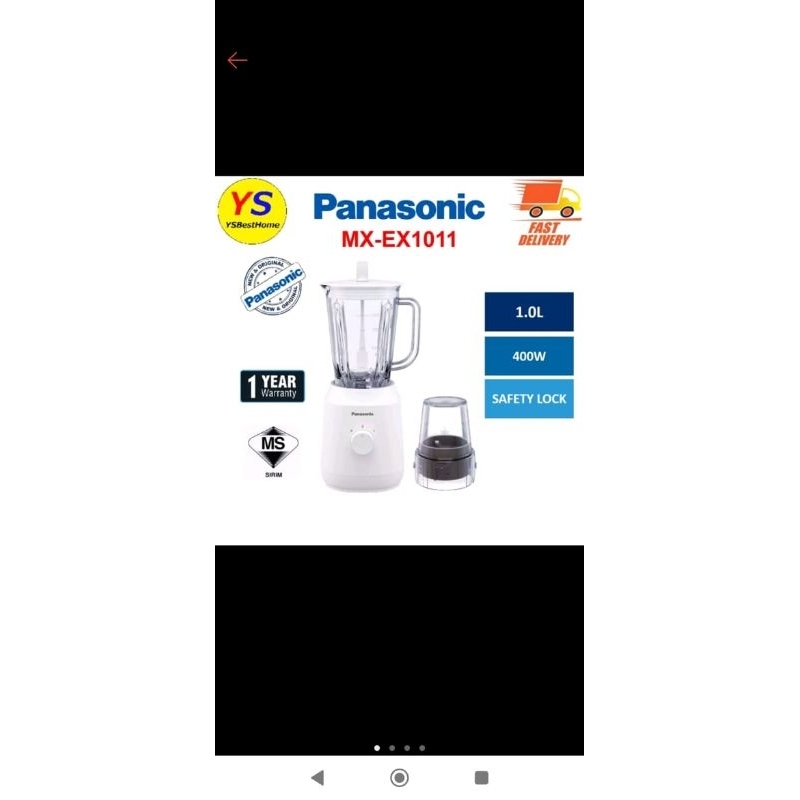 Panasonic Blender 2in1 MX-EX1011 | Shopee Malaysia