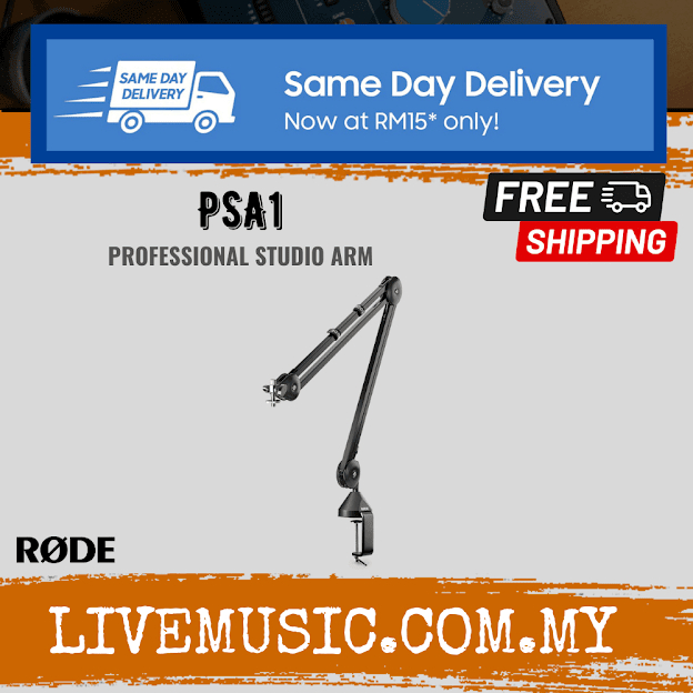 Rode PSA1 Studio Boom Arm for Radio, Broadcast, Studio and Home Use ...