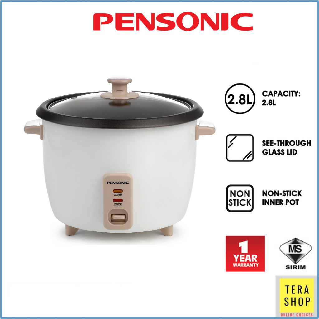 Pensonic PRC-28E Rice Cooker 2.8L Periuk Nasi Non Stick Inner Pot ...