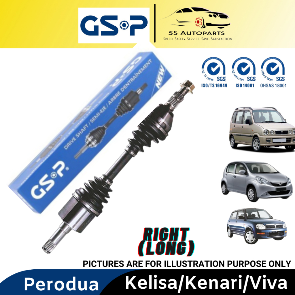GSP Perodua Kelisa, Kenari & Viva Drive Shaft Right (Long) | Shopee ...